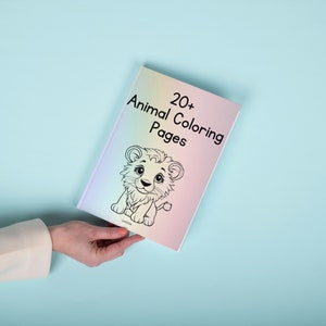 Printable Toddler Coloring Book With Traceable Animal Names Fun ...