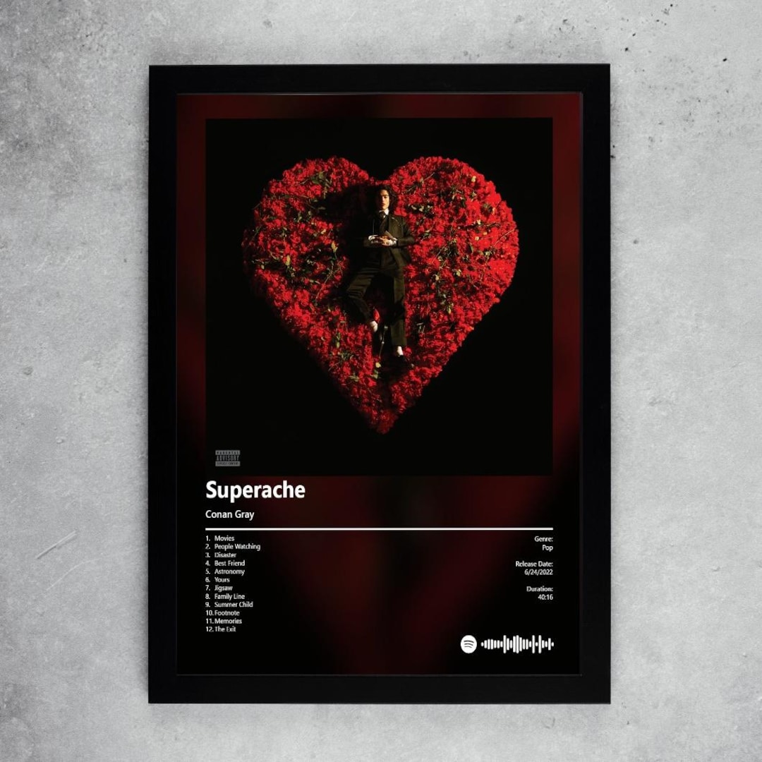 Conan Gray - Superache Album Art Poster | Digital Download | Print ...