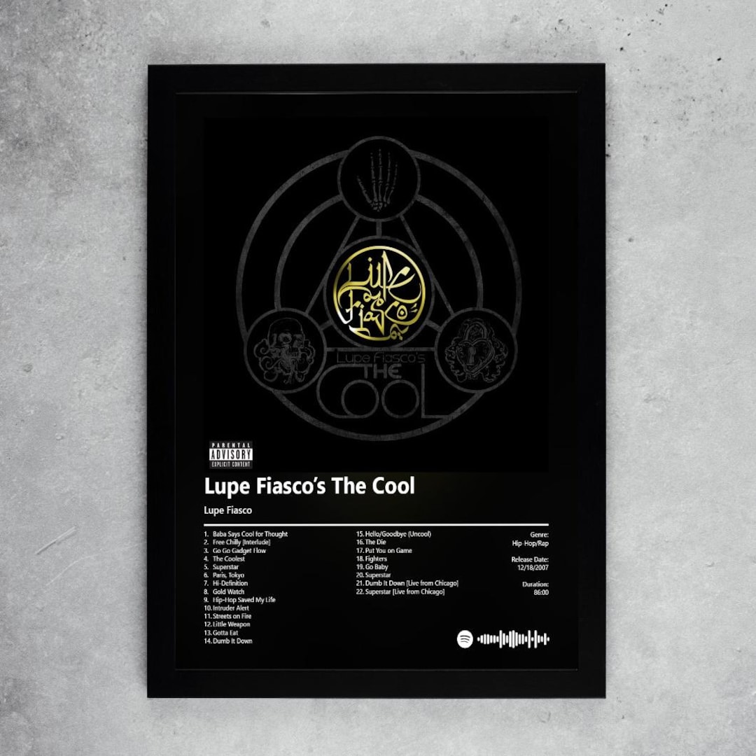 Lupe Fiasco - Lupe Fiasco's the Cool Album Art Poster | Digital ...