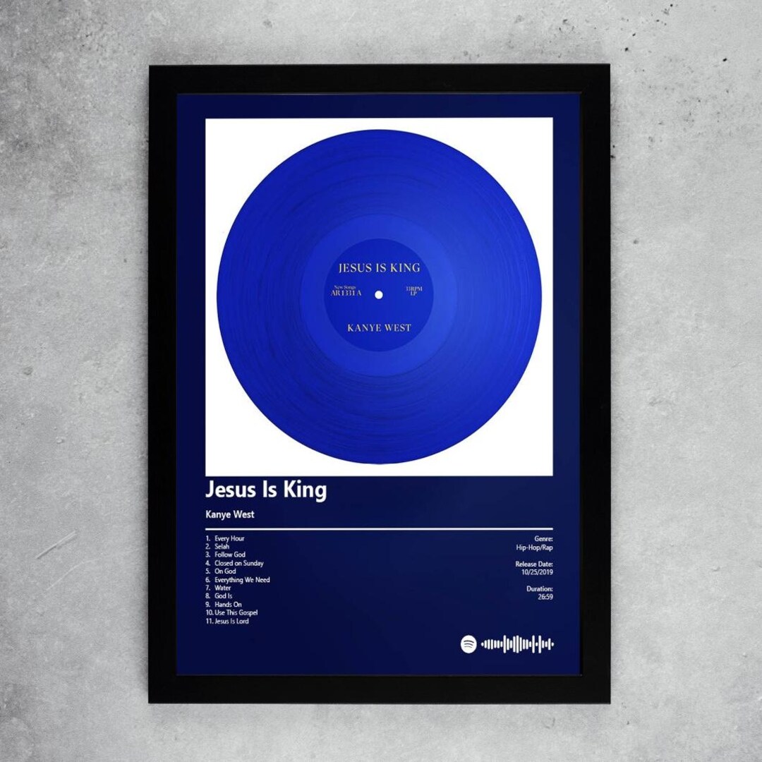 Kanye West - Jesus is King Album Art Poster | Digital Download | Print ...