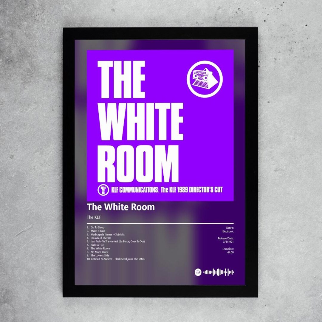 The KLF - the White Room Album Art Poster | Digital Download | Print ...