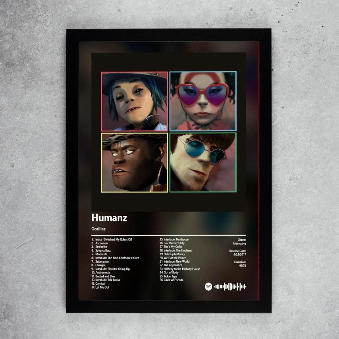 Gorillaz - Humanz Album Art Poster | Digital Download | Print | Wall Decor - Etsy