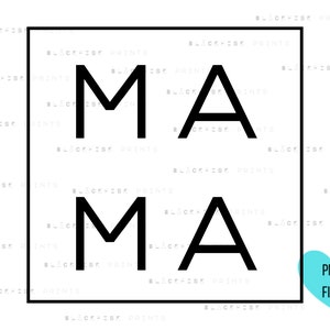 Mama PNG/ Digital Download/ Instant Download/mom Png/square Frame Mama ...
