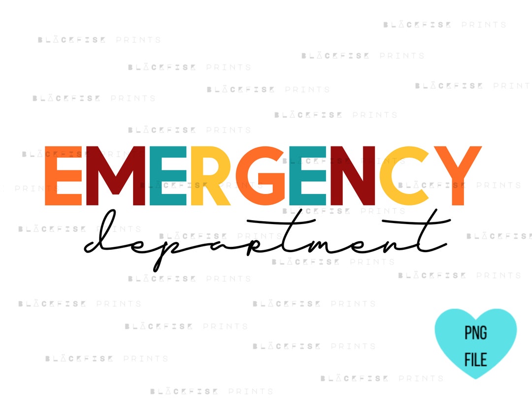 Fall Colorful ER Emergency Department Png Modern Ed PNG - Etsy