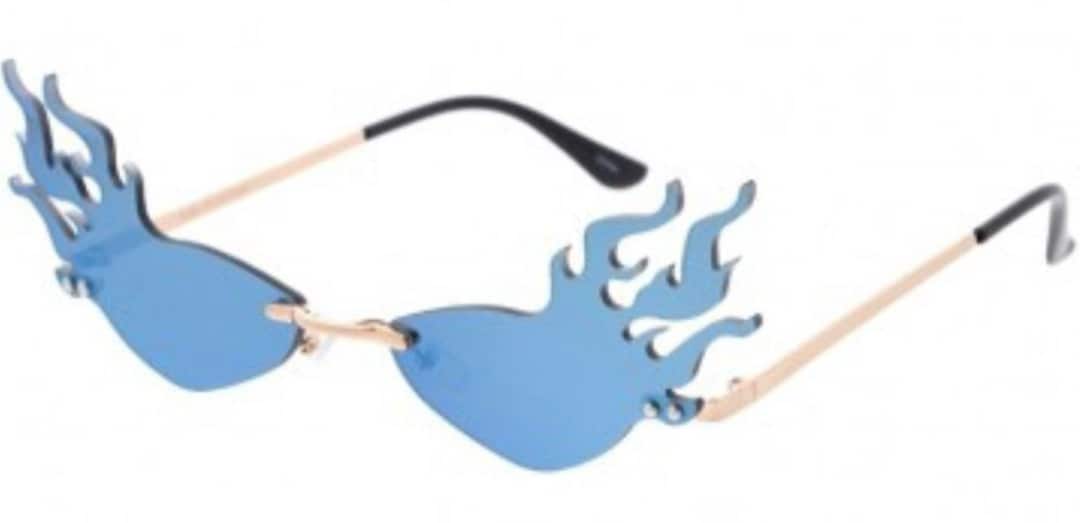 Fire & Flame : Mirrored Sunglasses - Etsy