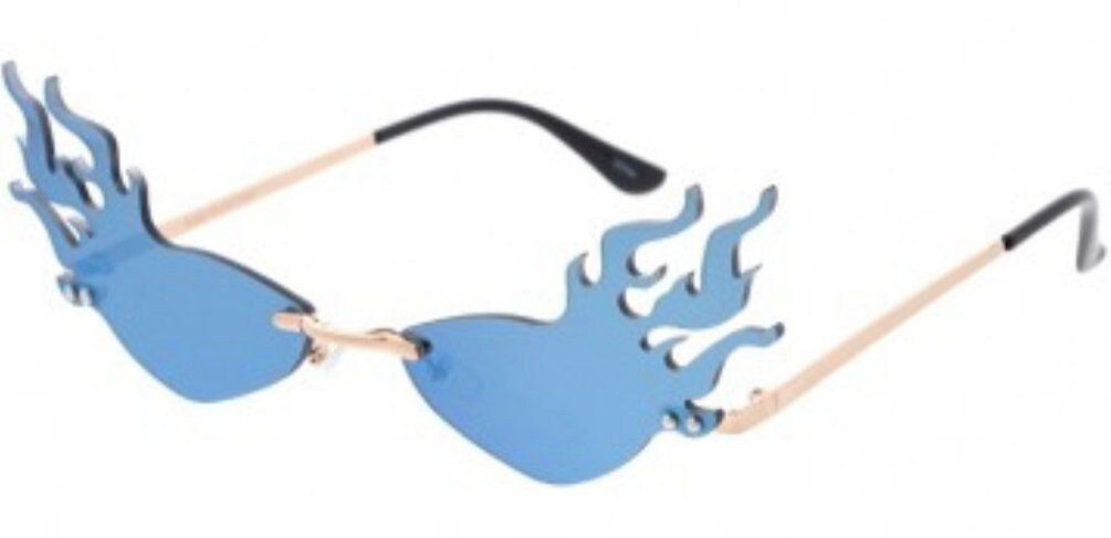 Fire & Flame : Mirrored Sunglasses - Etsy
