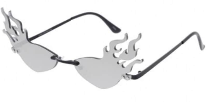 Fire & Flame : Mirrored Sunglasses - Etsy