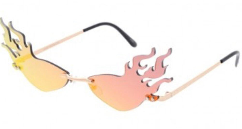 Fire & Flame : Mirrored Sunglasses - Etsy