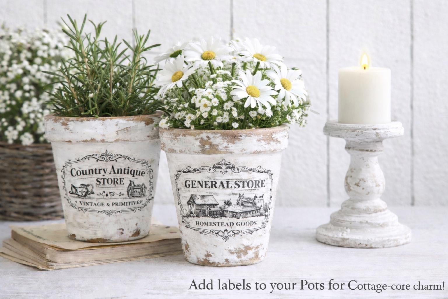 Printable Farmhouse Labels / Country Store Decor Labels / Vintage Junk ...