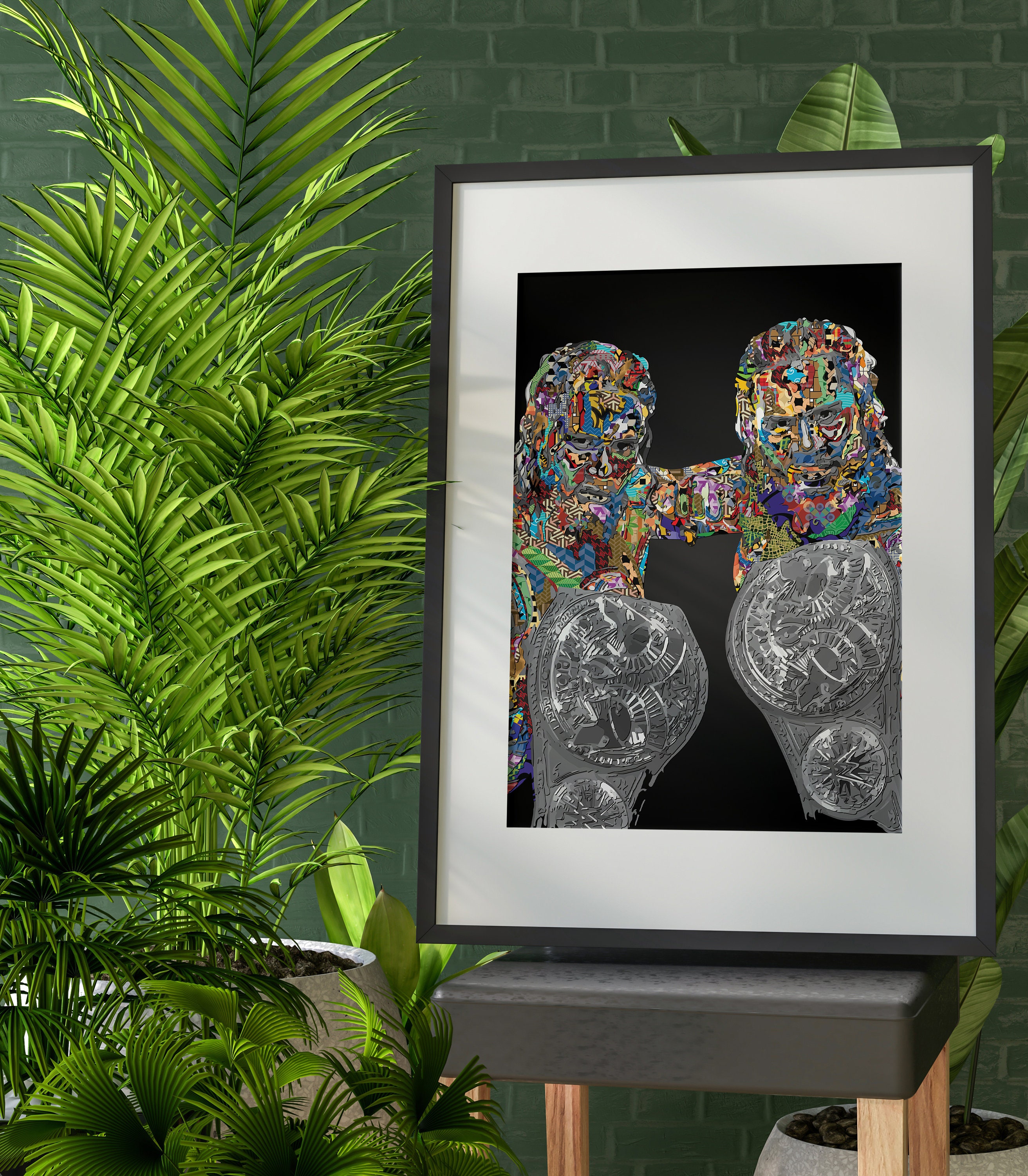 The Usos jey Uso & Jimmy Uso 3D Digital Art, Vector Art, WPAP Art, WWE ...