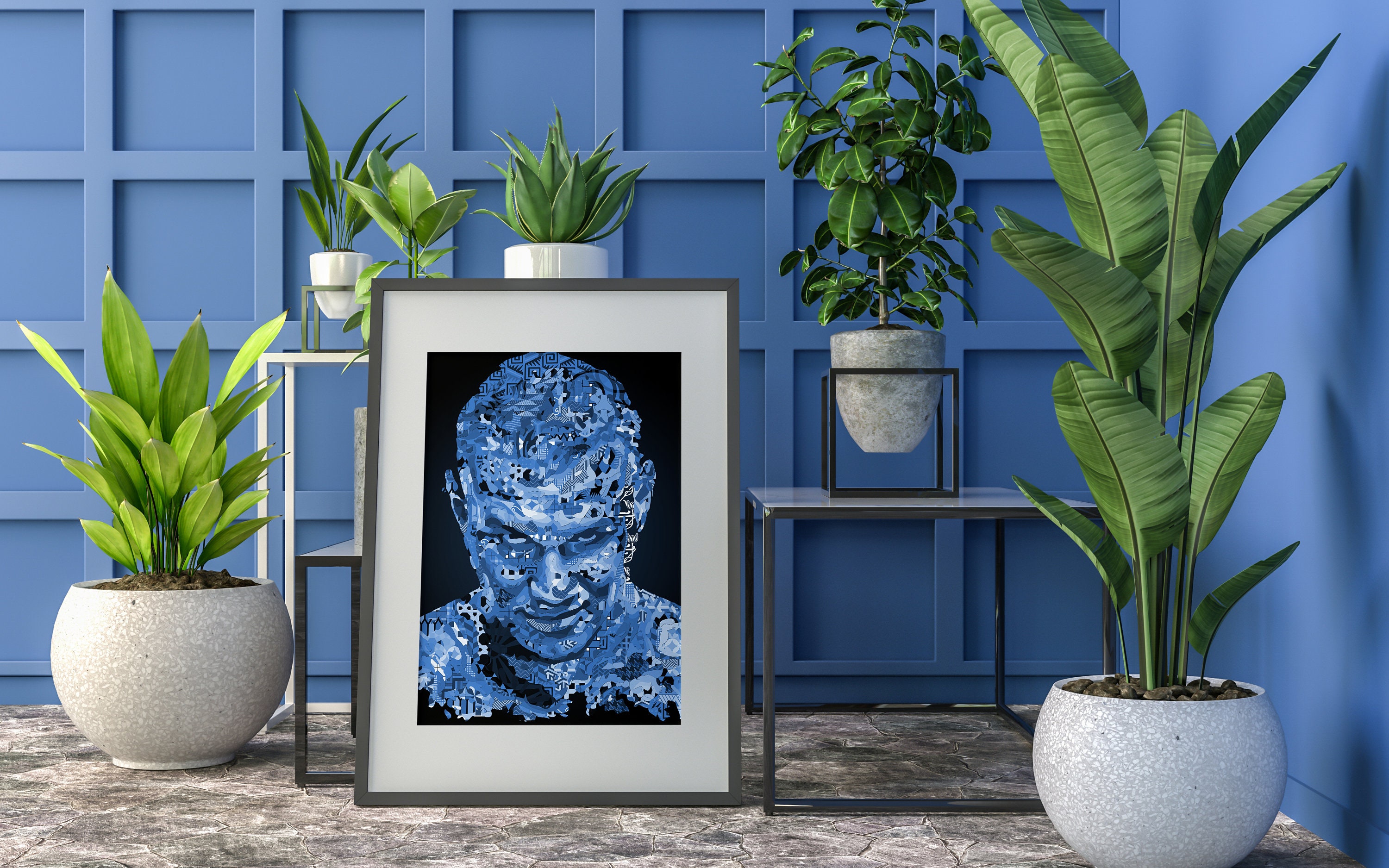 Randy Orton, 3D Digital Art, Vector Art, WPAP Art, WWE Superstar - Etsy