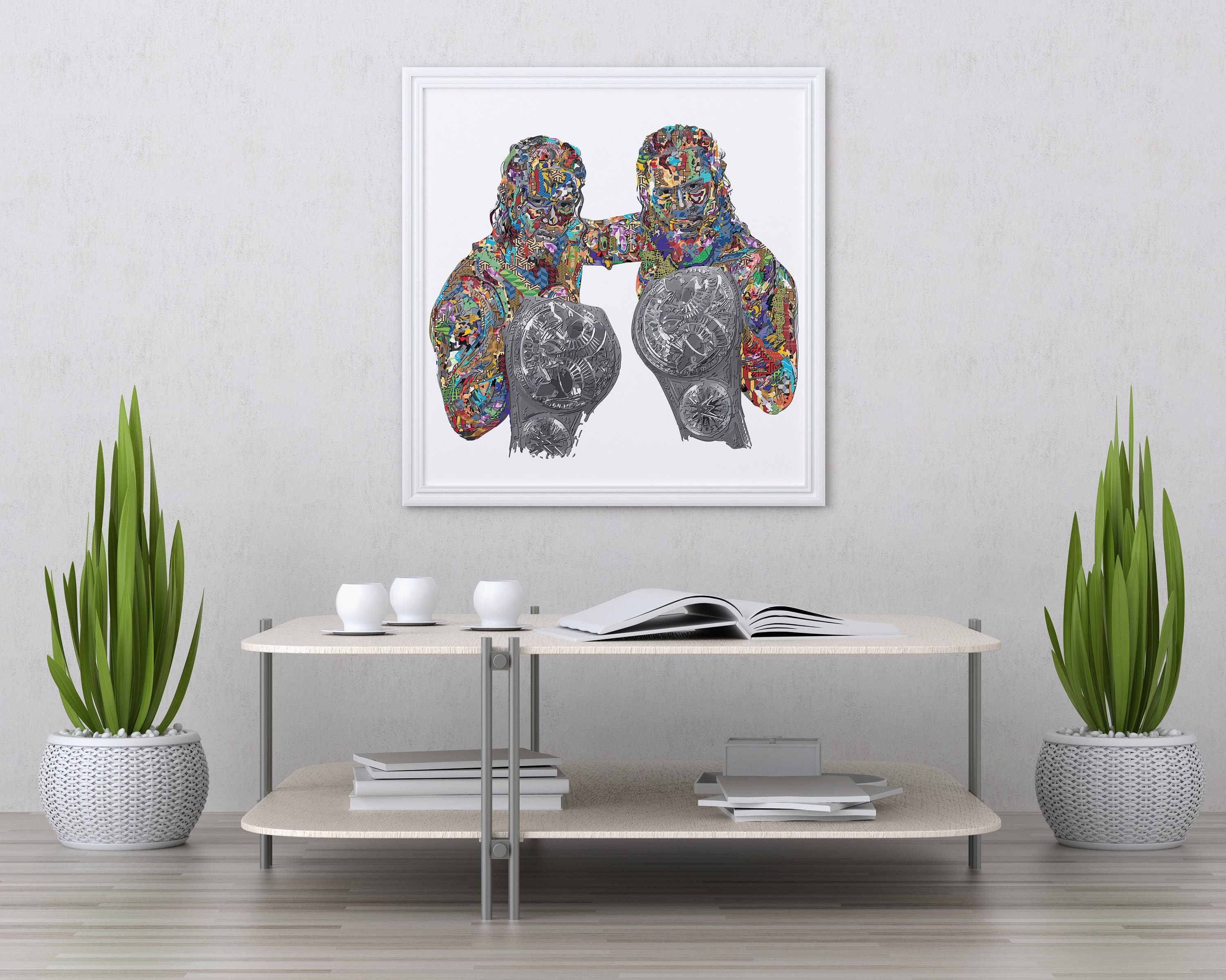 The Usos jey Uso & Jimmy Uso 3D Digital Art, Vector Art, WPAP Art, WWE ...