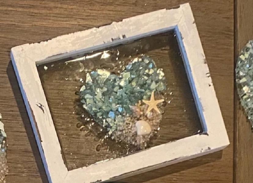 COASTAL MINI FRAMES With Easel- Wave, Heart, Christmas Tree, Beachy ...