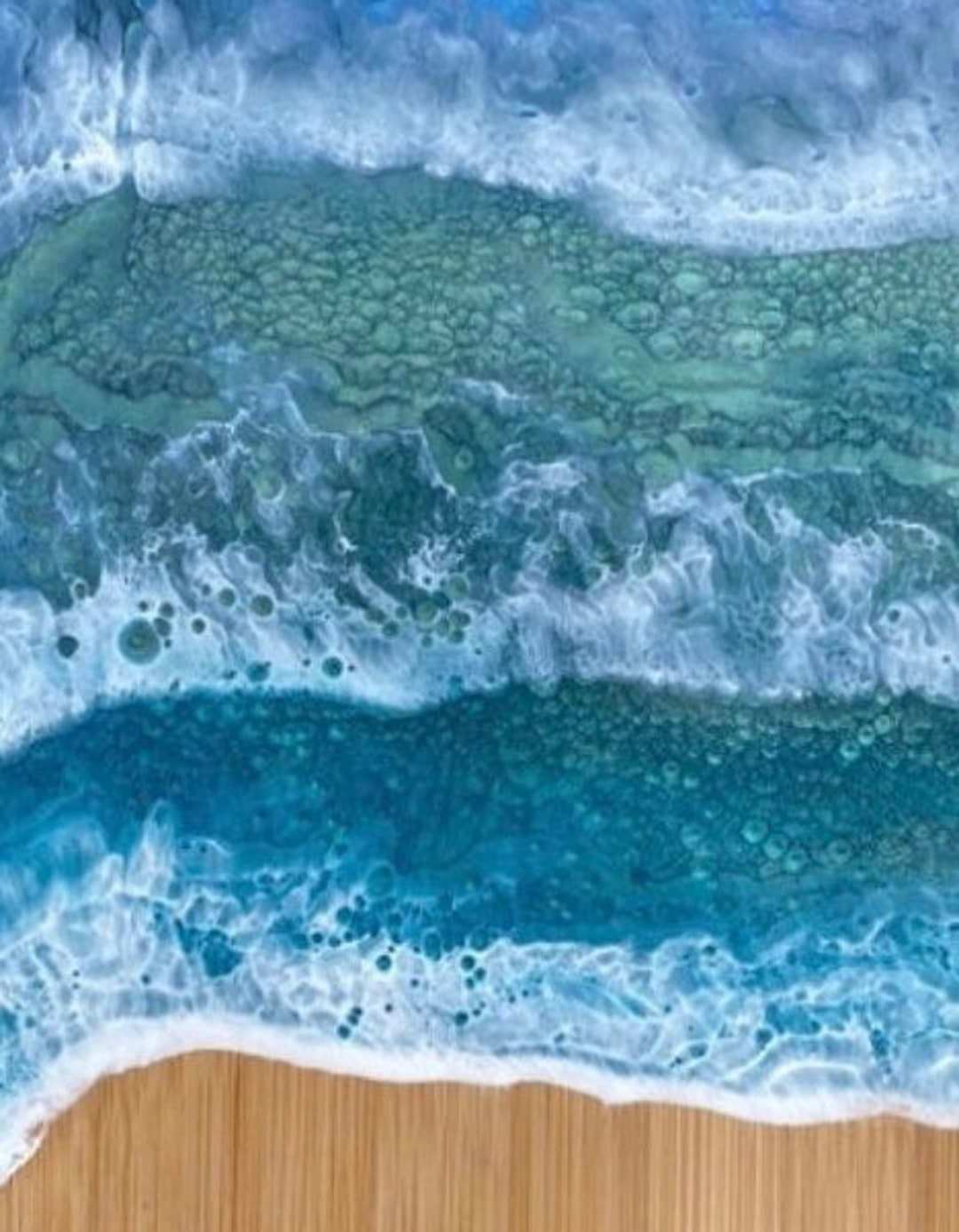 OCEAN WAVES in Resin Lazy Susan - Etsy