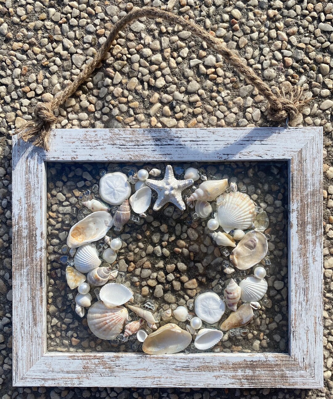 FRAMED HOLIDAY Shell WREATH in Resin - Etsy