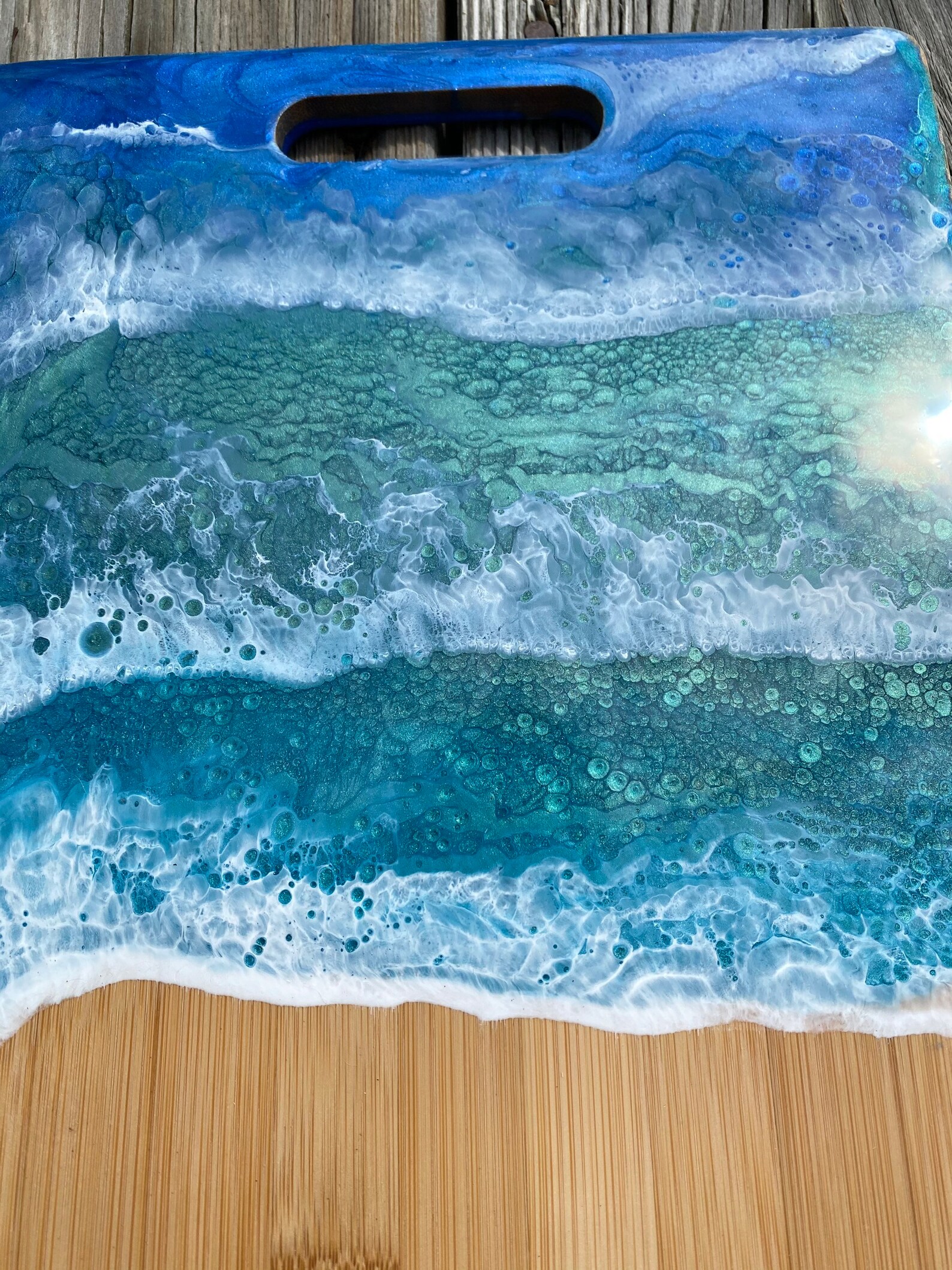 OCEAN WAVES in Resin CHARCUTERIE Board - Etsy