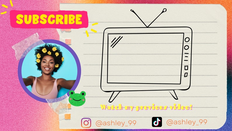 Youtube Branding Kit | Y2K Sitcom Fun Colorful, Intro, Outro, Banner ...