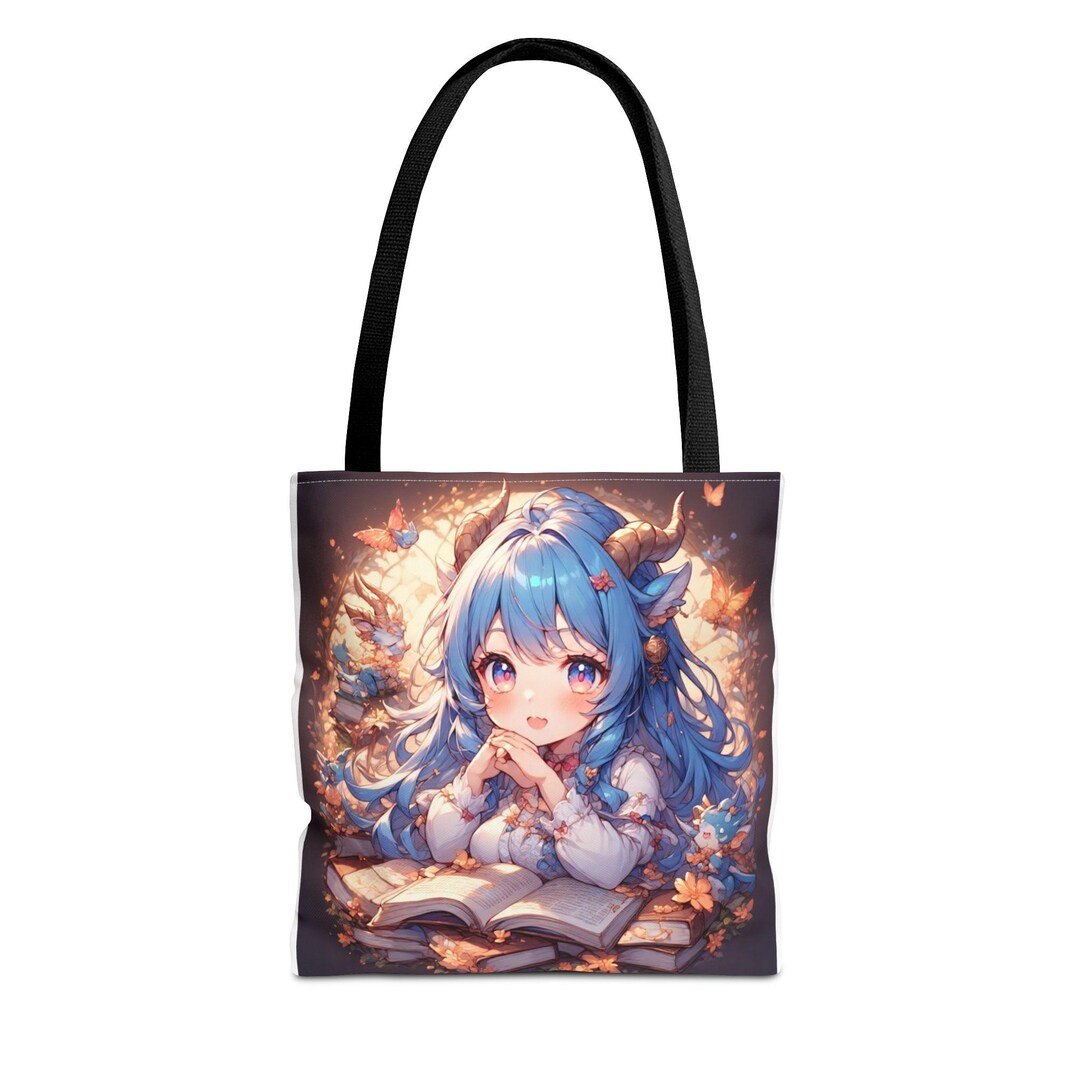 Enchanting Fantasy Art Tote Bag, Cute Character Reusable Bag, Gift for ...