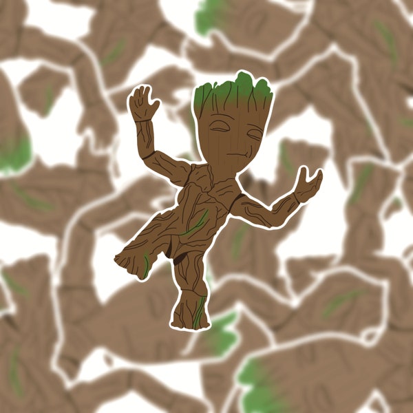 Groot Laptop Sticker - Etsy
