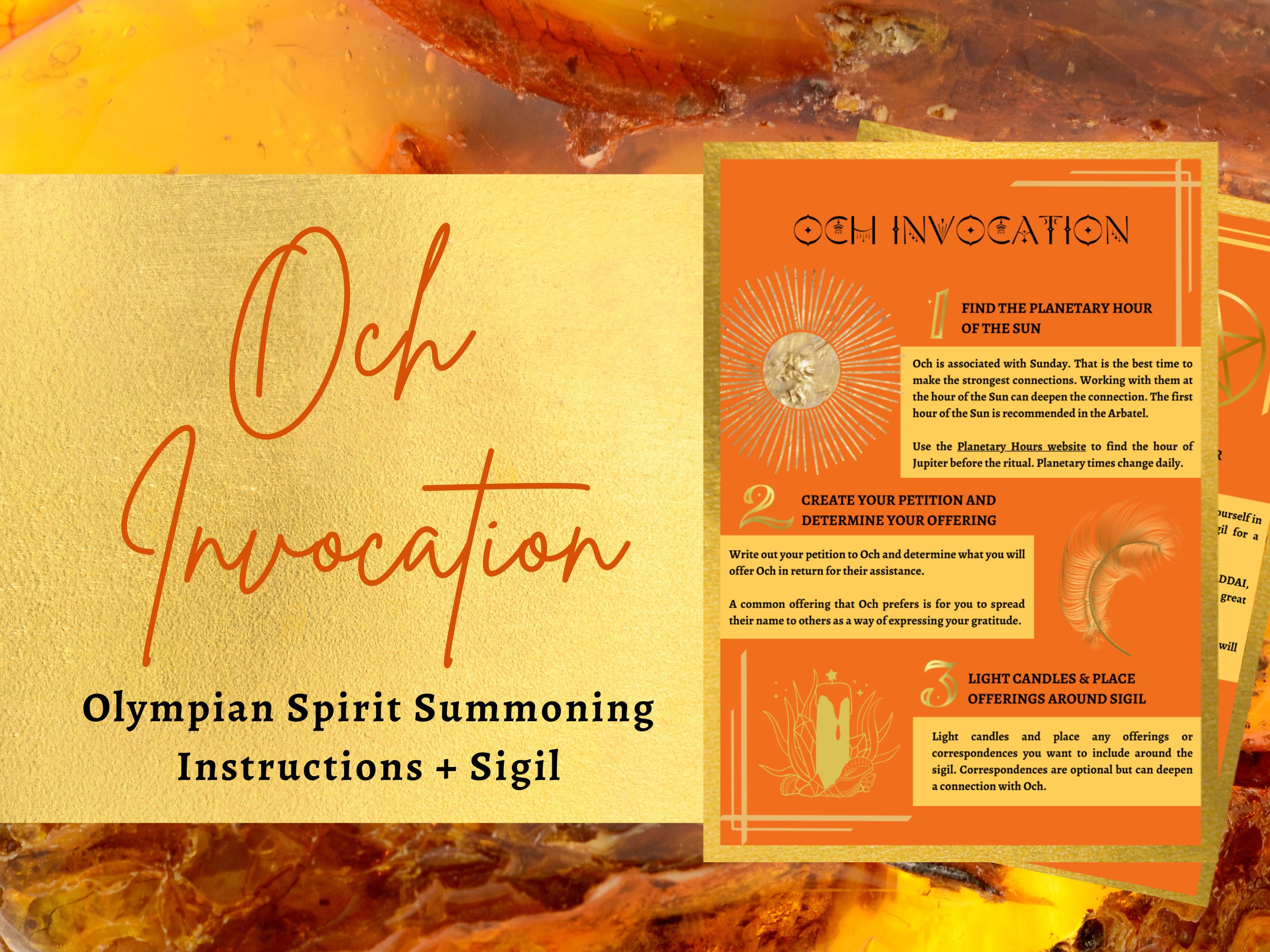 Och Sigil and Invocation Instructions / Olympian Spirit Summoning ...