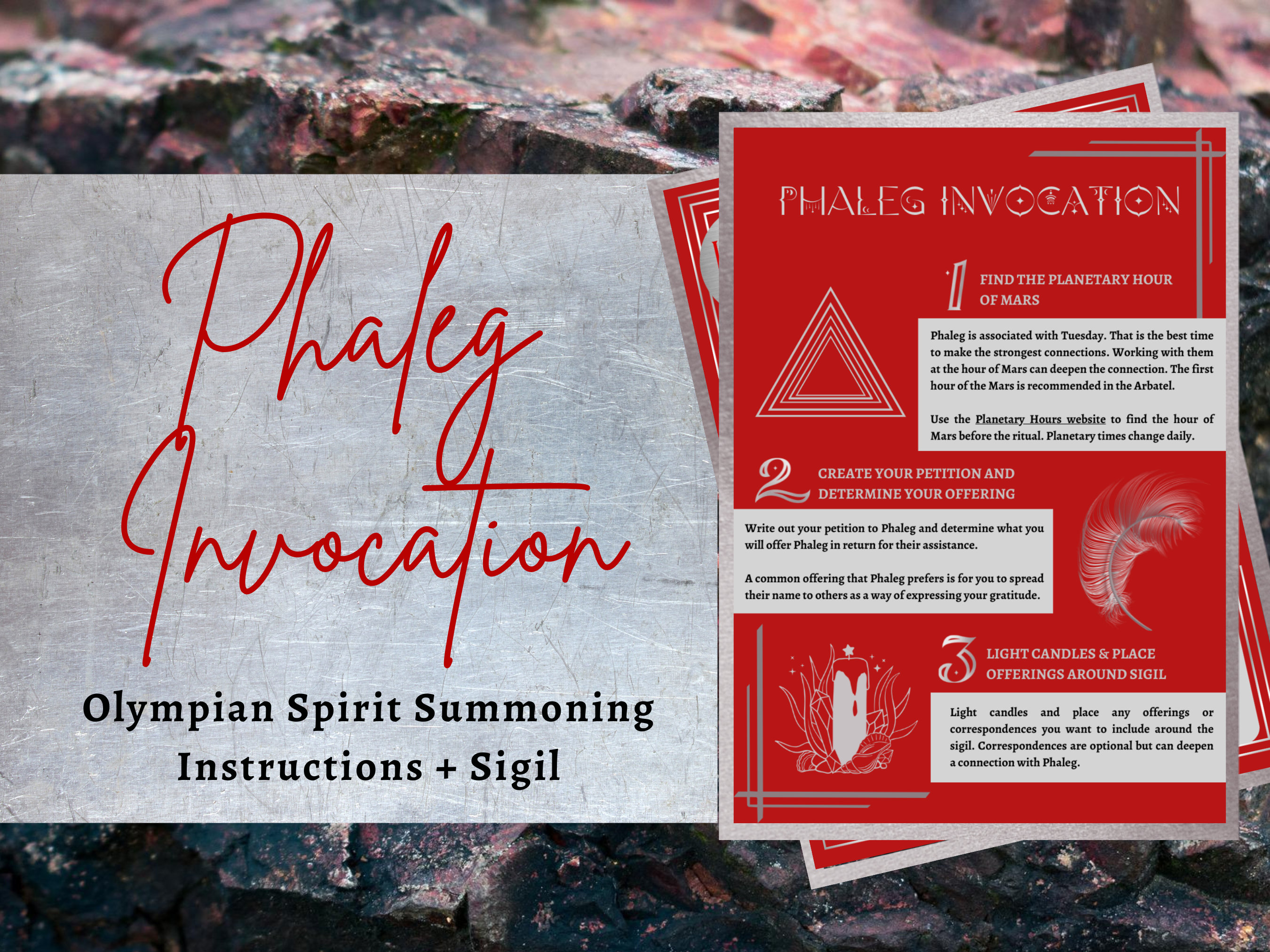 Phaleg Sigil and Invocation Instructions / Olympian Spirit Summoning ...