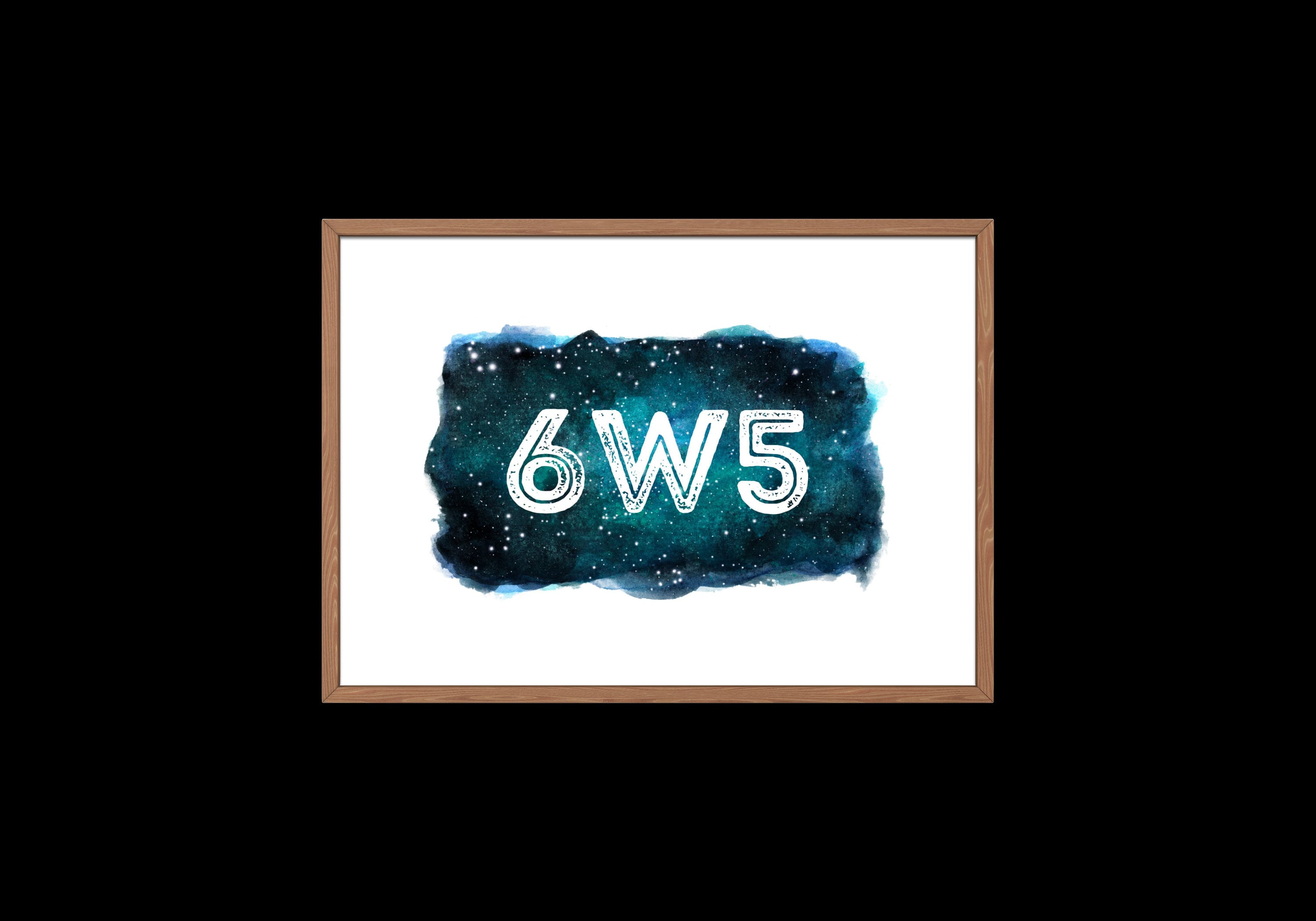 Enneagram 6w5 Galaxy Poster (digital Instant Download) - Etsy