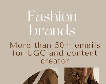 250 Emails for UGC Content Creator - Etsy