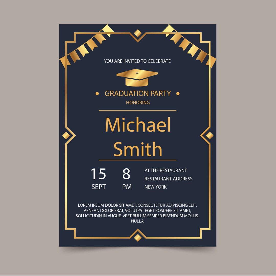 Custom Graduation Party Invitation - Etsy