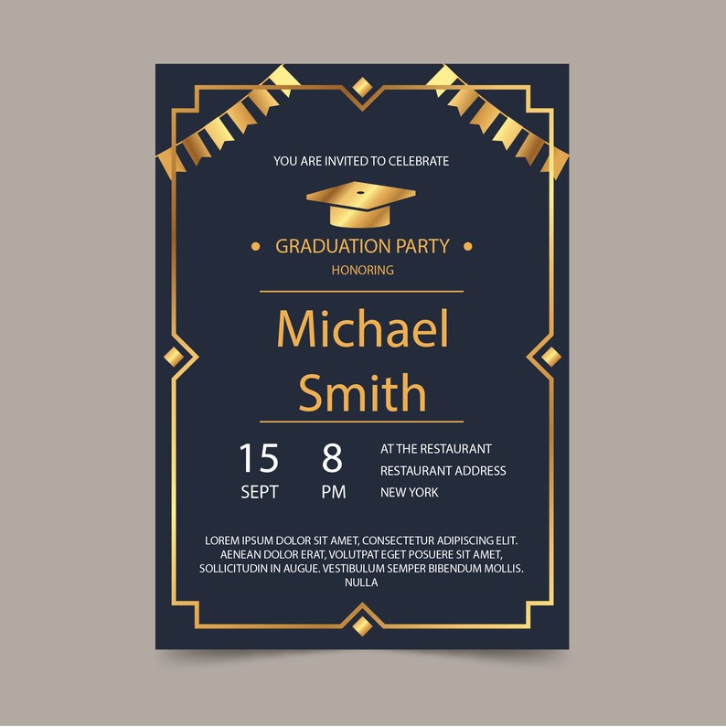 Custom Graduation Party Invitation - Etsy