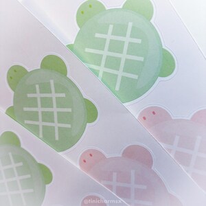 Melon Turtle Memo Sticker Sheet SET - Cute, Junimocore Stickers ...