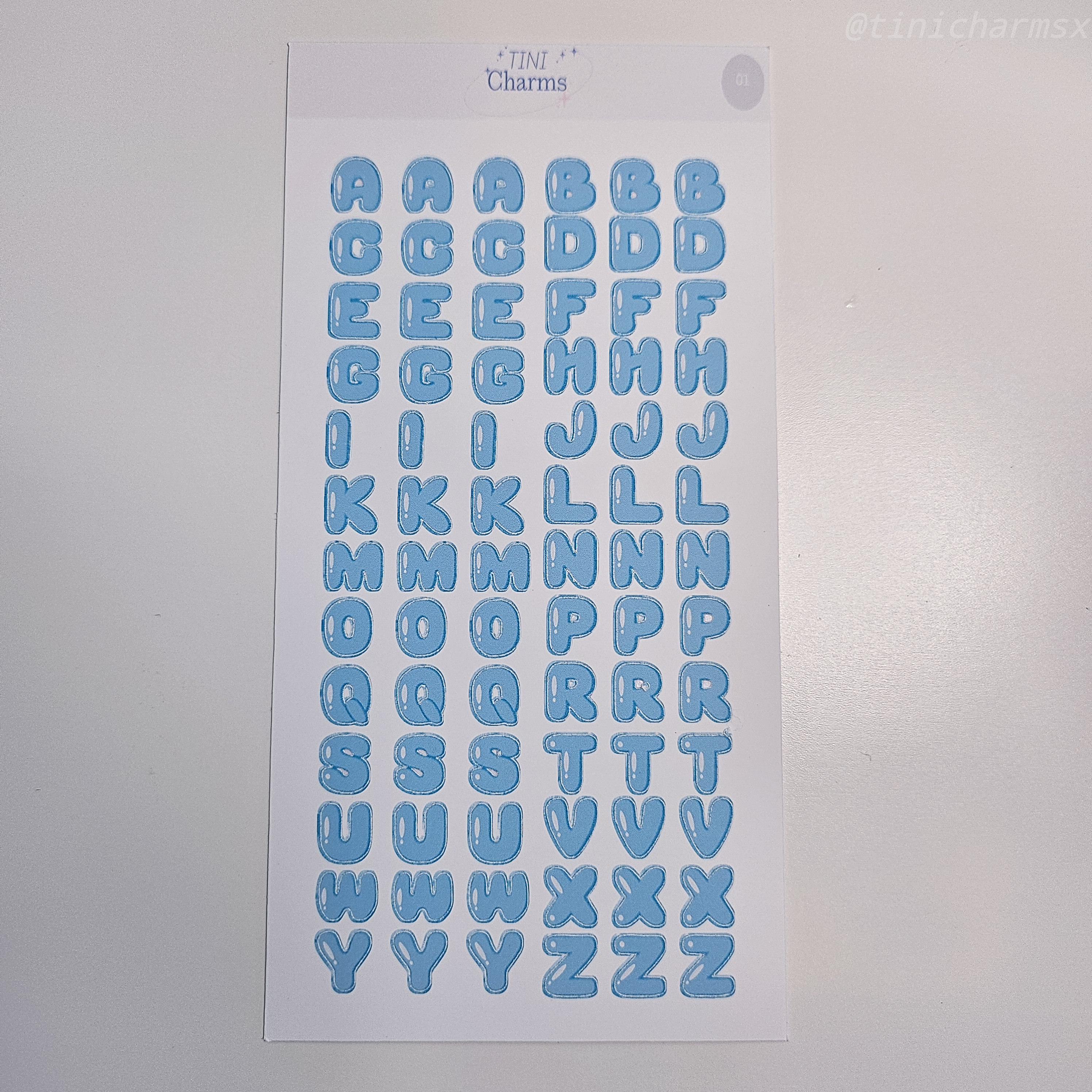 Letter Bubble Stickers Alphabet, Letter Deco Sticker, Cute Alphabet ...