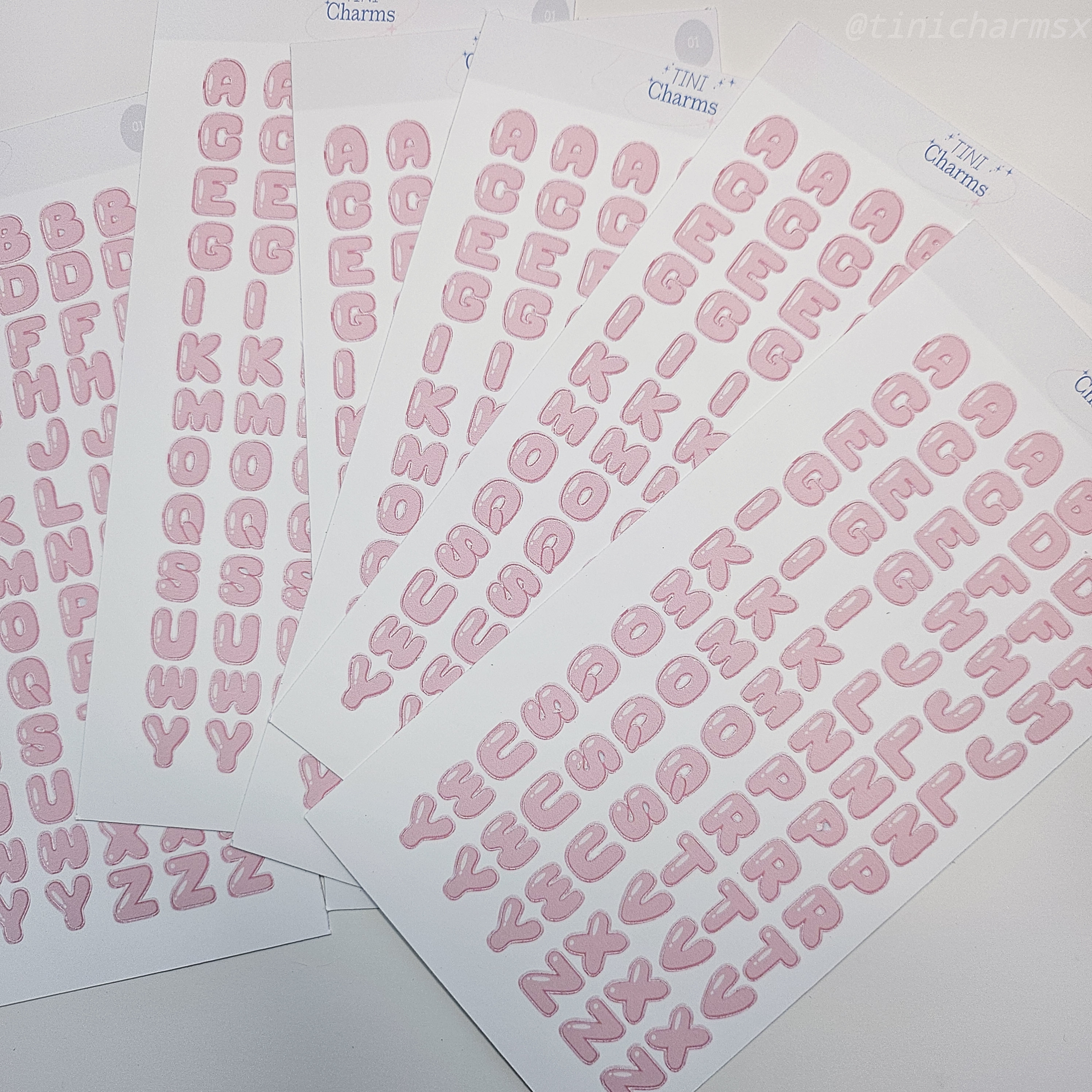 Letter Bubble Stickers Alphabet, Letter Deco Sticker, Cute Alphabet ...