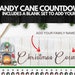 Candy Cane Countdown PNG Countdown PNG, Printable Countdown Calendar ...