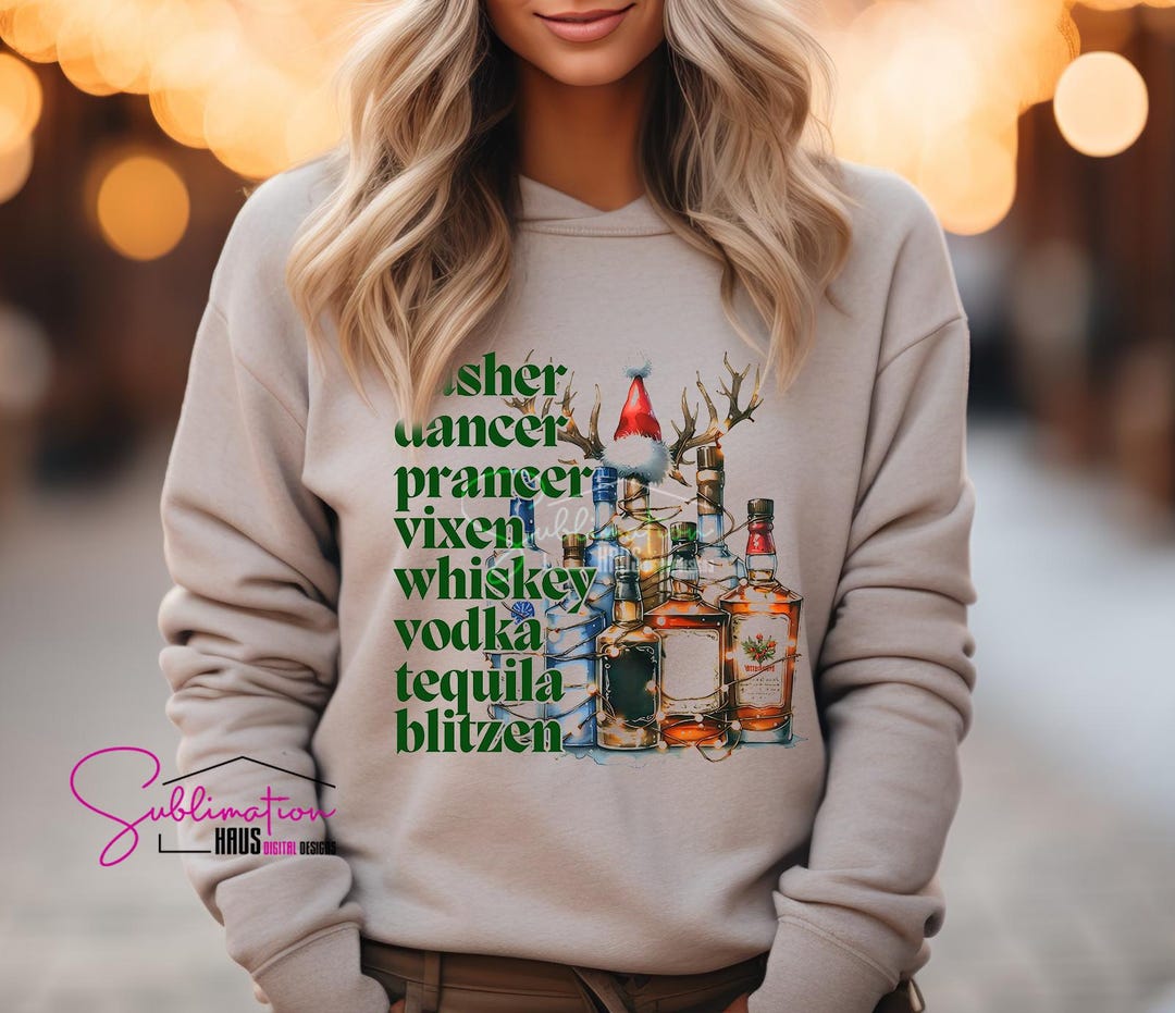 Funny Reindeer Alcohol Names Christmas PNG (digital Download) - Etsy