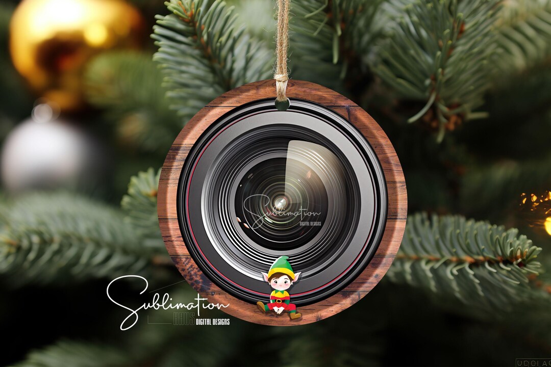Elf Surveillance Camera Christmas Ornament PNG (digital) - Etsy