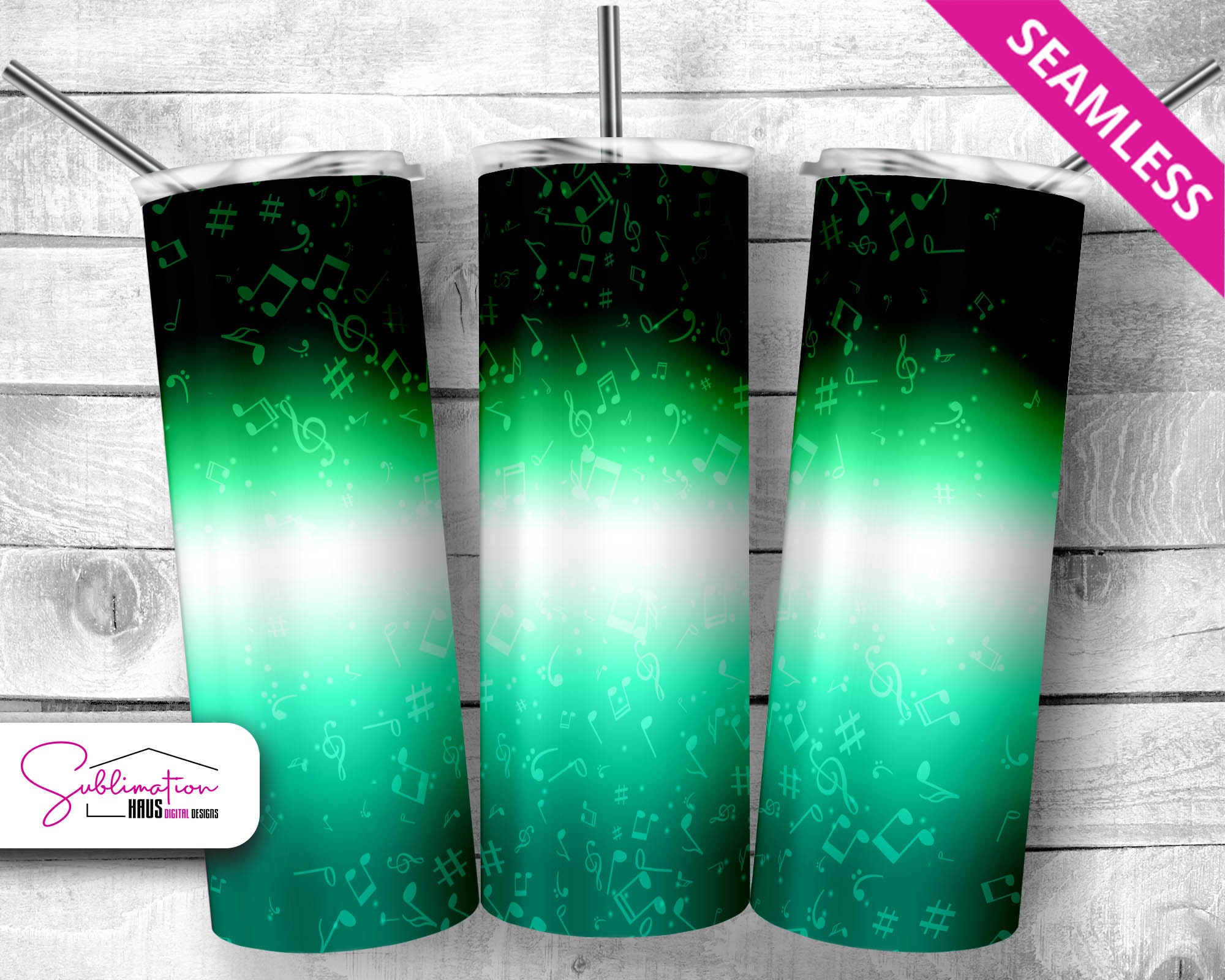 Music Notes Tumbler Design 20 Oz Tumbler Design Tumbler - Etsy