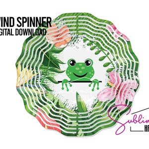 Frog Wind Spinner PNG Wind Spinner Designs Spinner for Sublimation Wind ...
