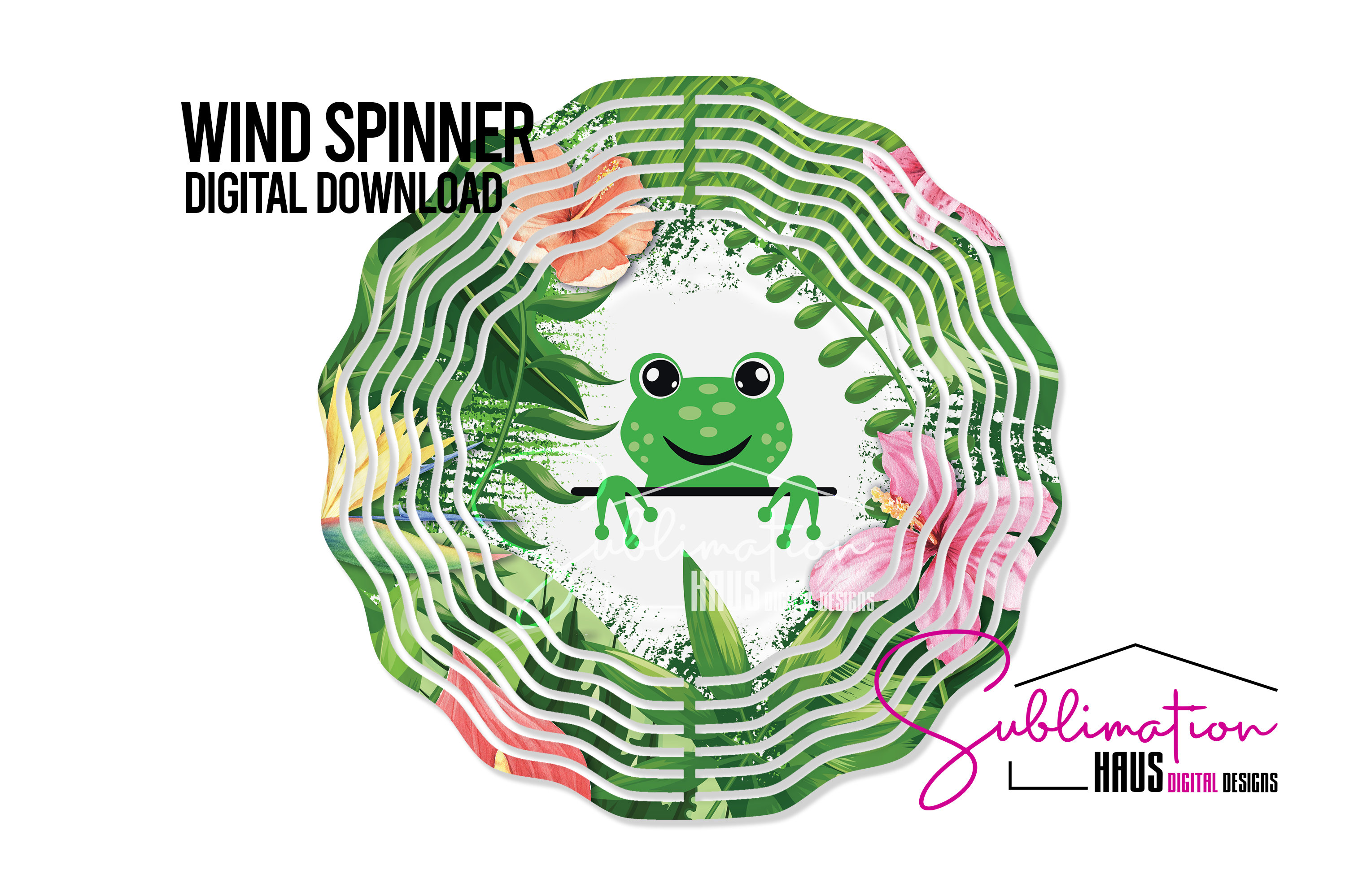 Frog Wind Spinner PNG Wind Spinner Designs Spinner for - Etsy