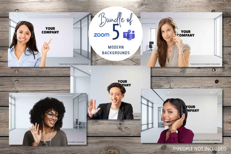 Modern Plain Office Backgrounds | Clean Minimal Teams & Zoom Backdrops ...