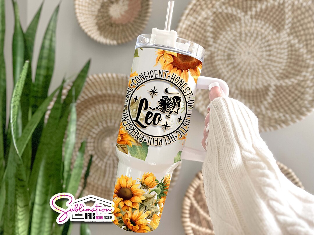 Leo 40oz Wrap Zodiac 40 Oz Tumbler Wrap Template PNG 40 Oz Skinny ...