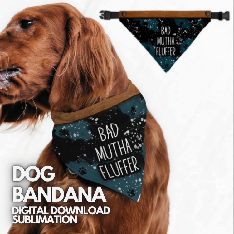 Pet Bandana Dog Bandana Sublimation Pet Scarf PNG Funny Dog - Etsy