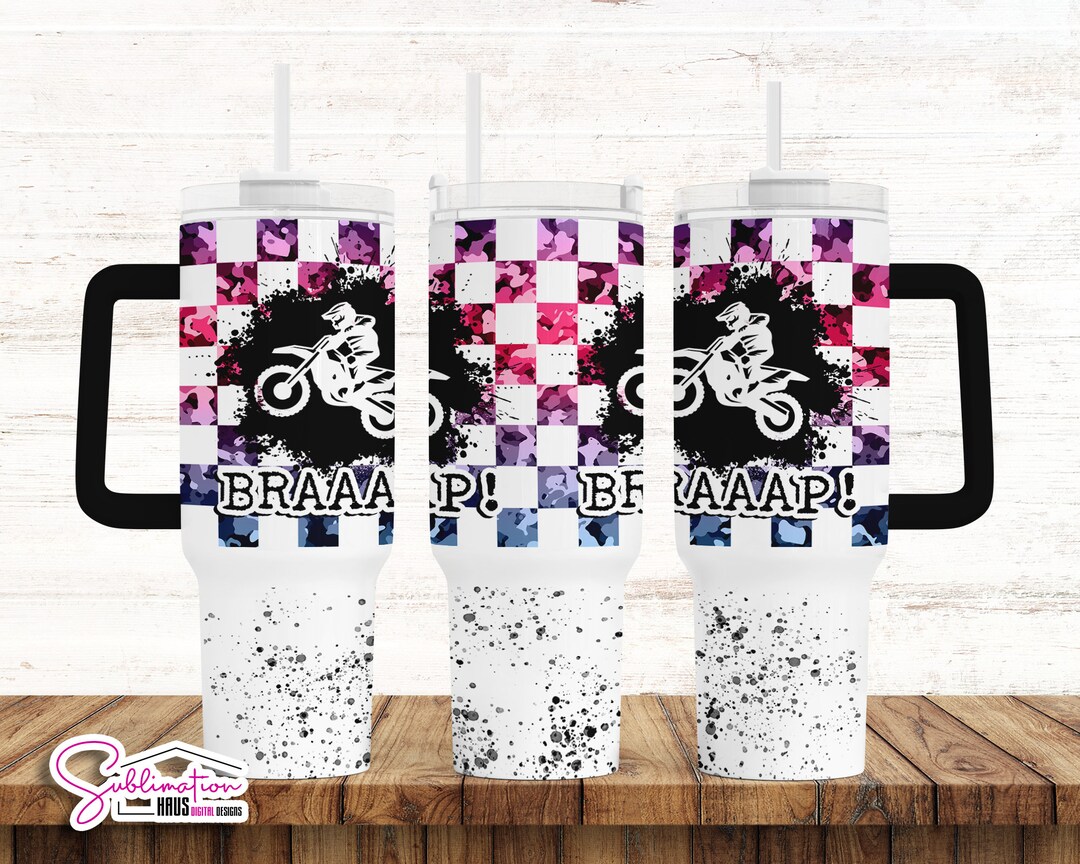 Motocross Braap 40oz Wrap CAMO 40 Oz Tumbler Wrap Template PNG 40 Oz ...