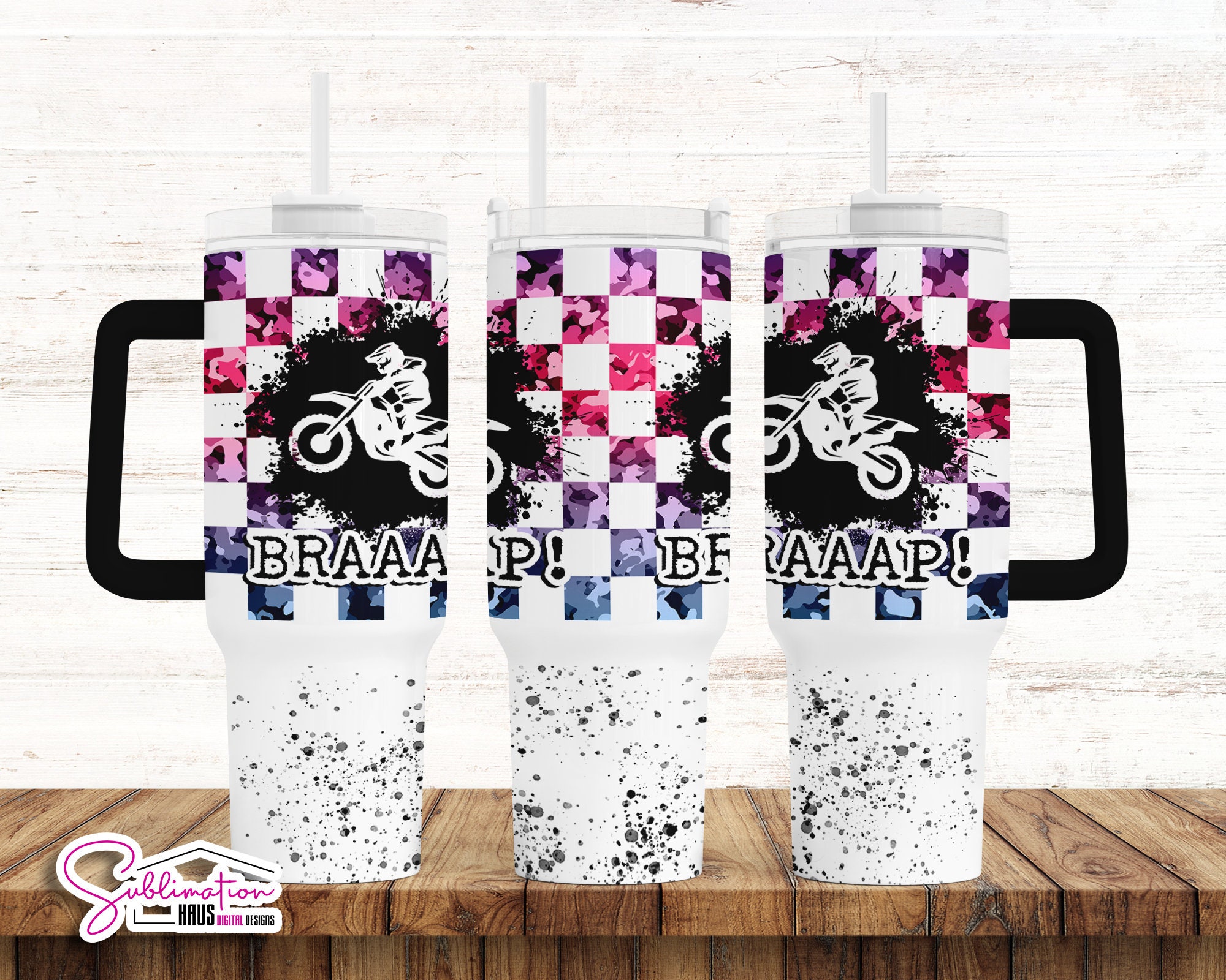 Motocross Braap 40oz Wrap CAMO 40 Oz Tumbler Wrap Template PNG - Etsy