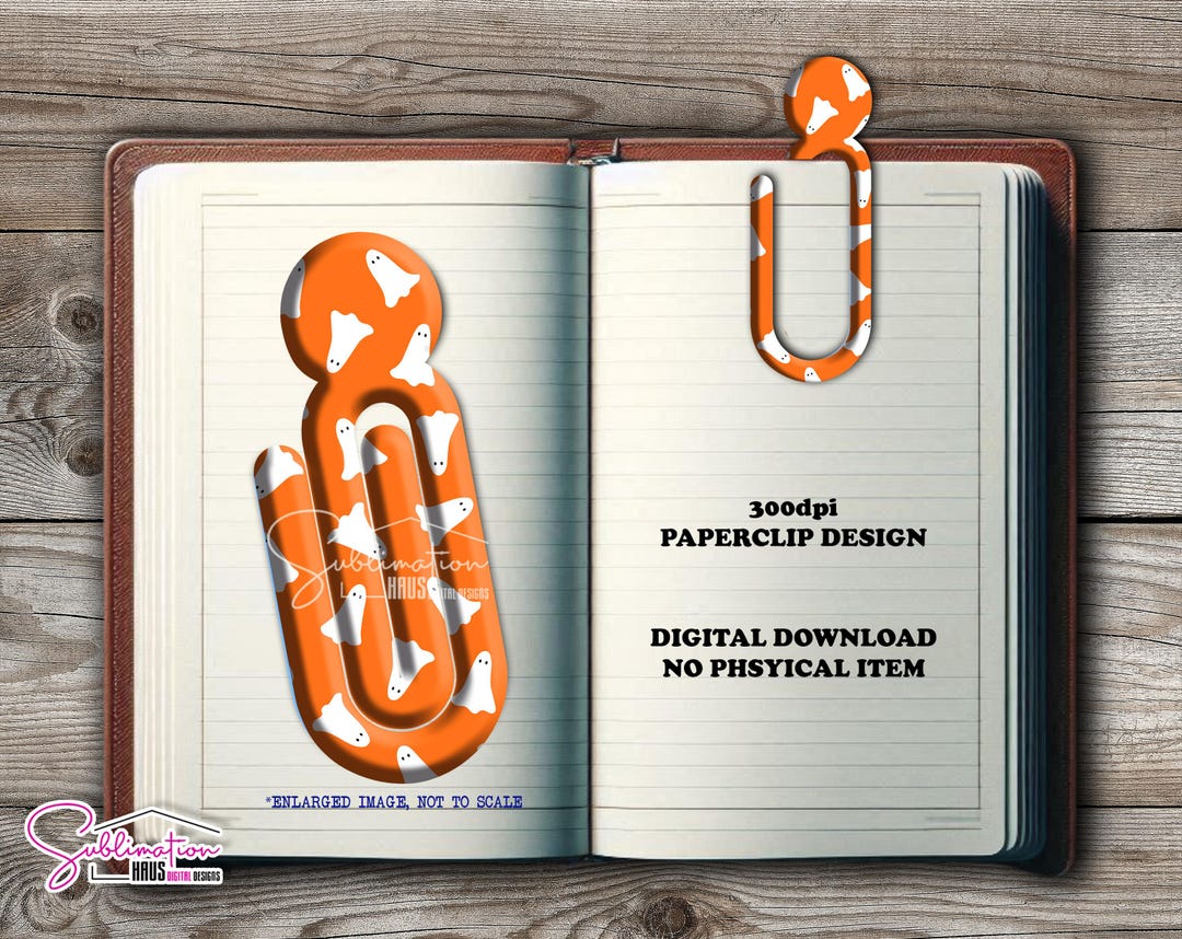 Teacher Gift Paperclip PNG, Halloween Design Paperclip Design for ...