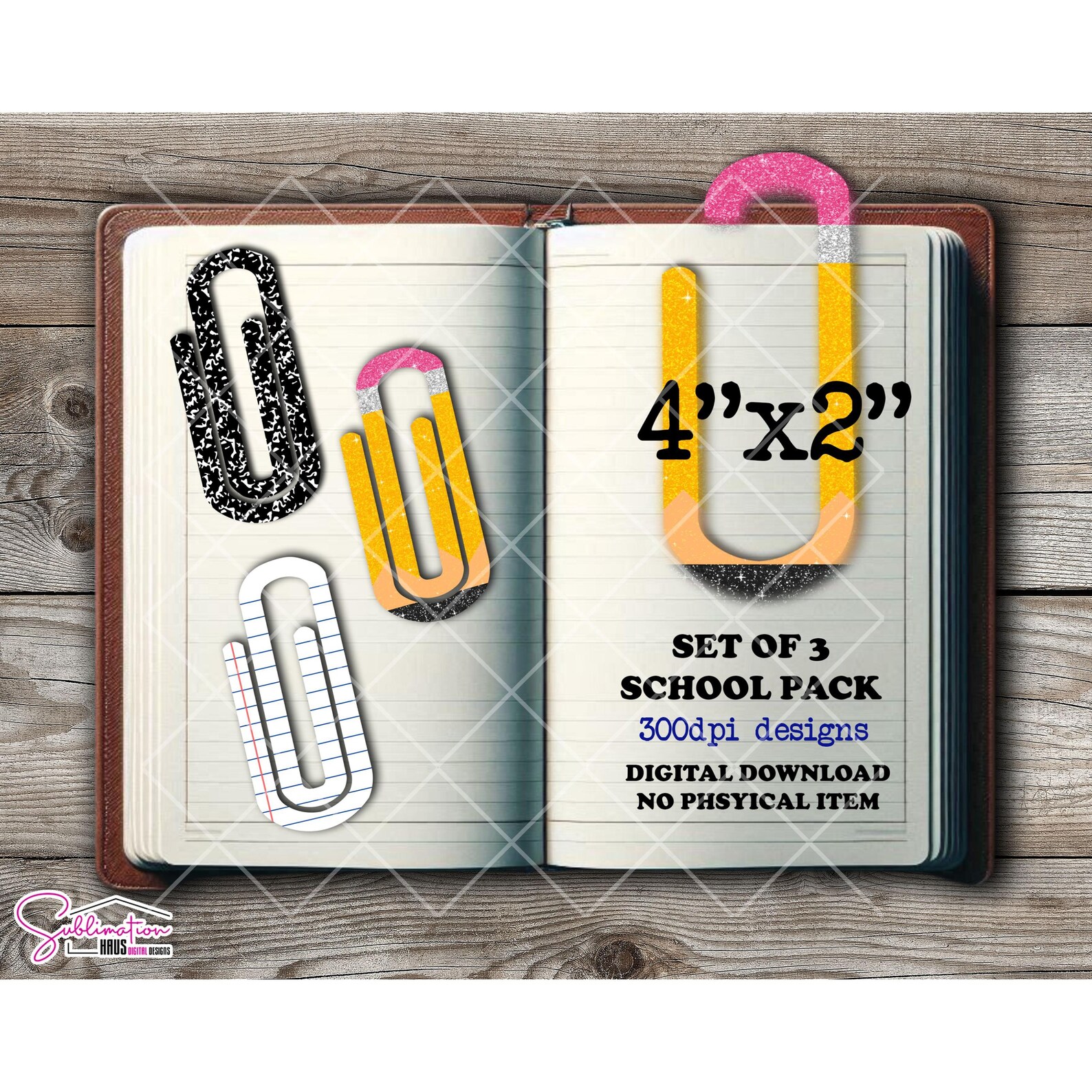 Paperclip PNG Designs: School Set for Teachers (digital Download) - Etsy
