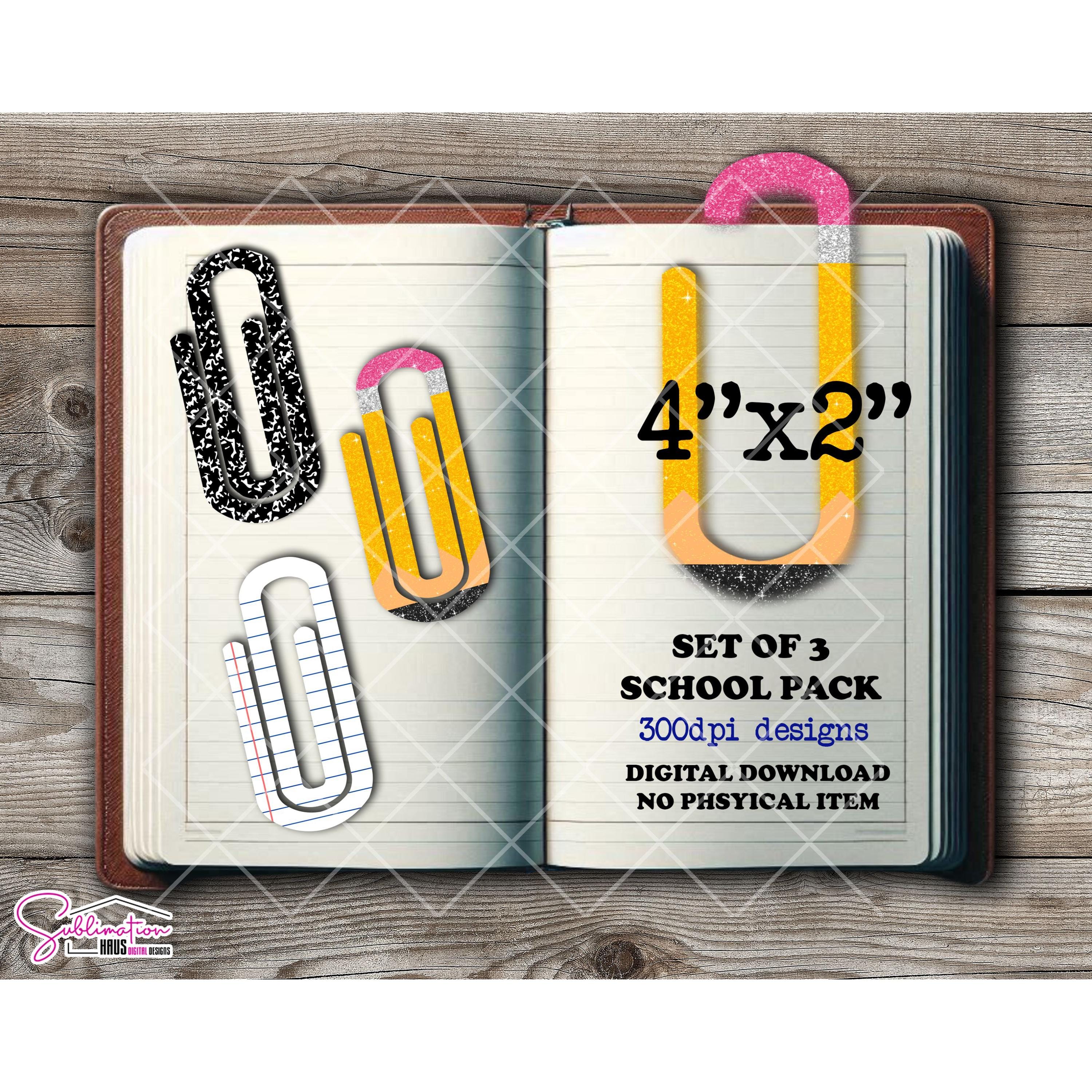Paperclip PNG Designs: School Set for Teachers (digital Download) - Etsy