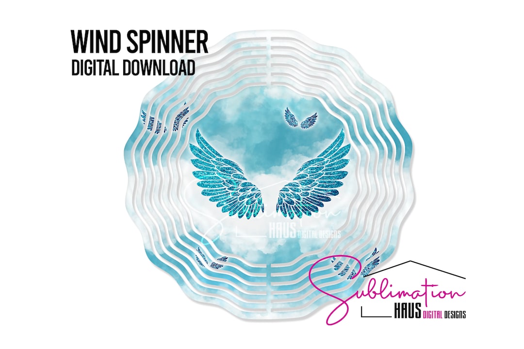 Angel Wings Spinner PNG Wind Spinner Designs Angel Wind Spinner for ...