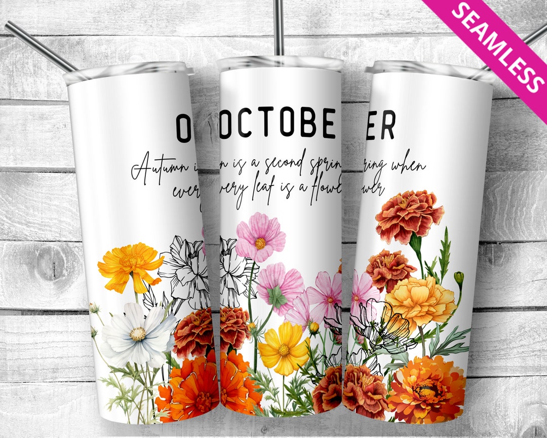 Mom Birth Month Flower | Floral Birth Month Tumbler Wrap Bundle ...