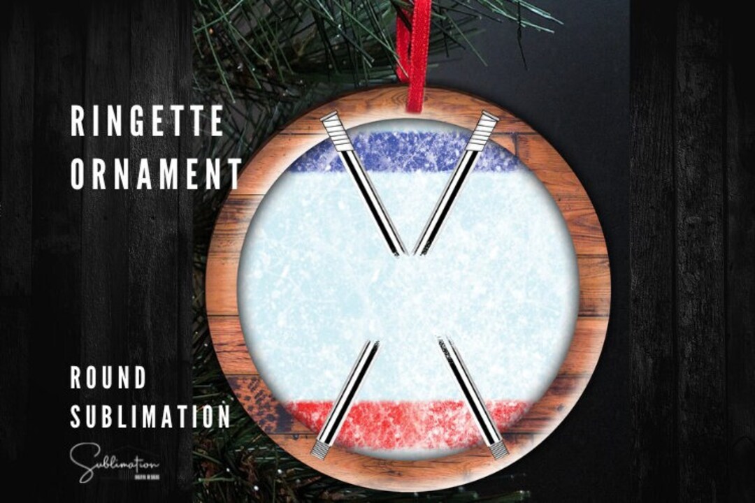 Ringette Ornament Png, Ringette PNG Christmas, Hockey PNG Holiday ...