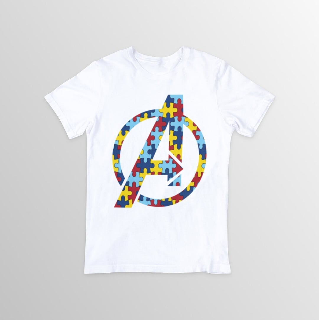 Autism Awareness Autism Avengers T-shirt Design PNG Digital Download - Etsy